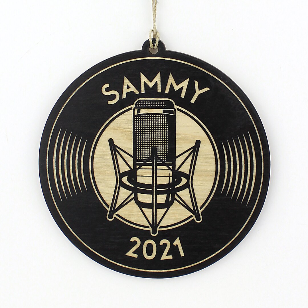 Personalized Microphone Christmas Ornament - Etsy