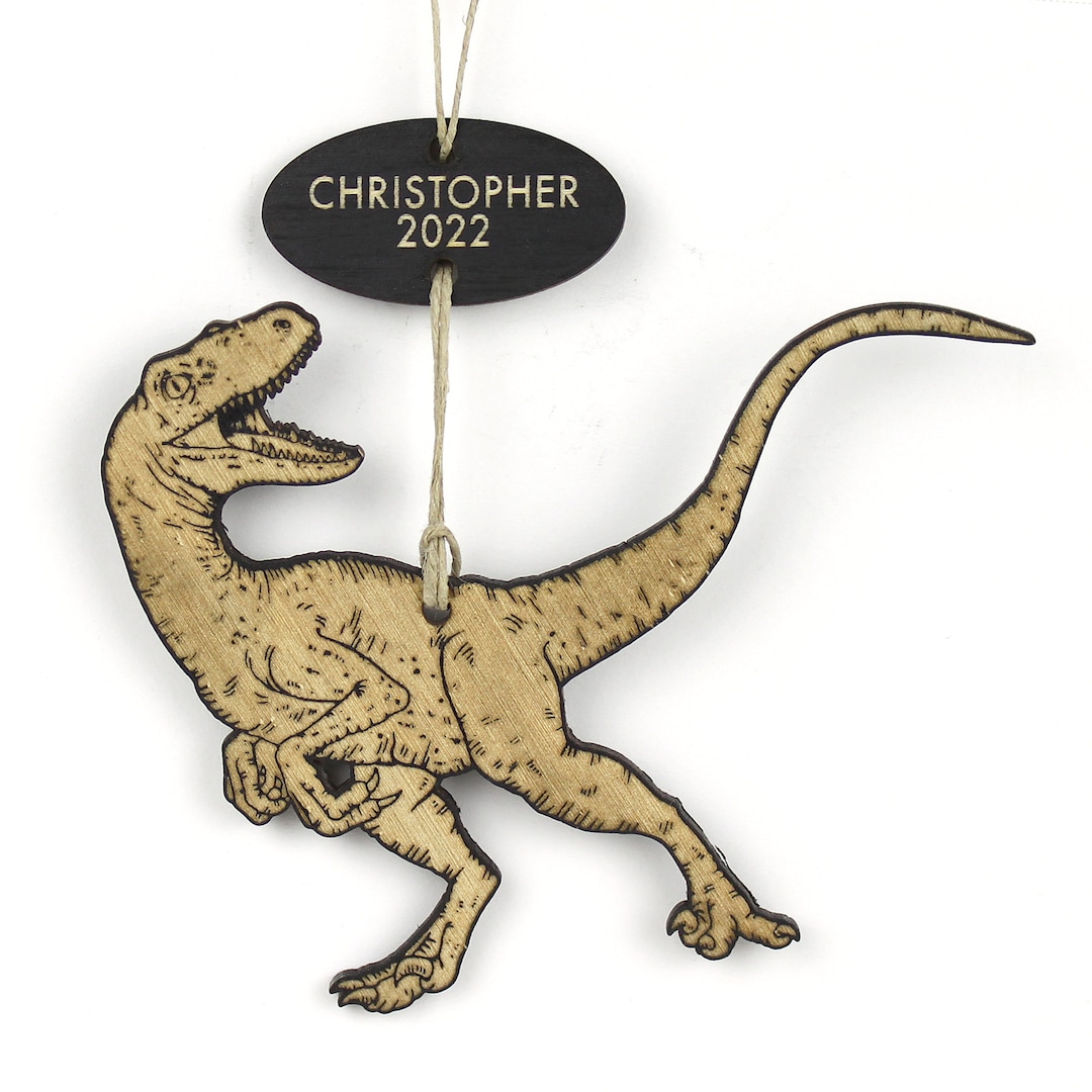 Personalized Velociraptor Raptor Ornament - Etsy