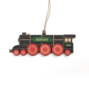 Train Ornament, Train Christmas Ornament, Locomotive Ornament, Steam ...