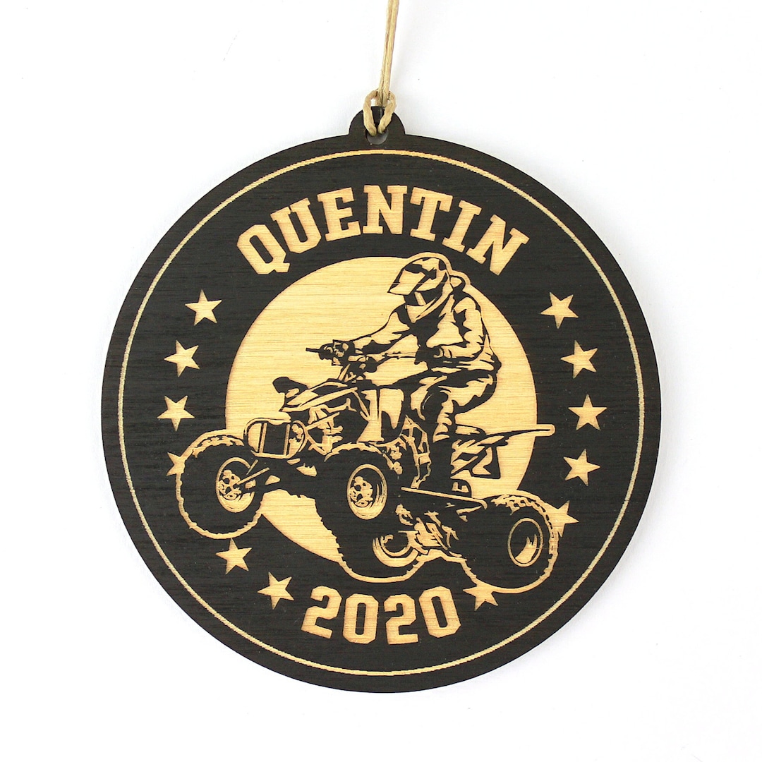 Personalized Quad Racing ATV off Road 4-wheeler Christmas Ornament - Etsy