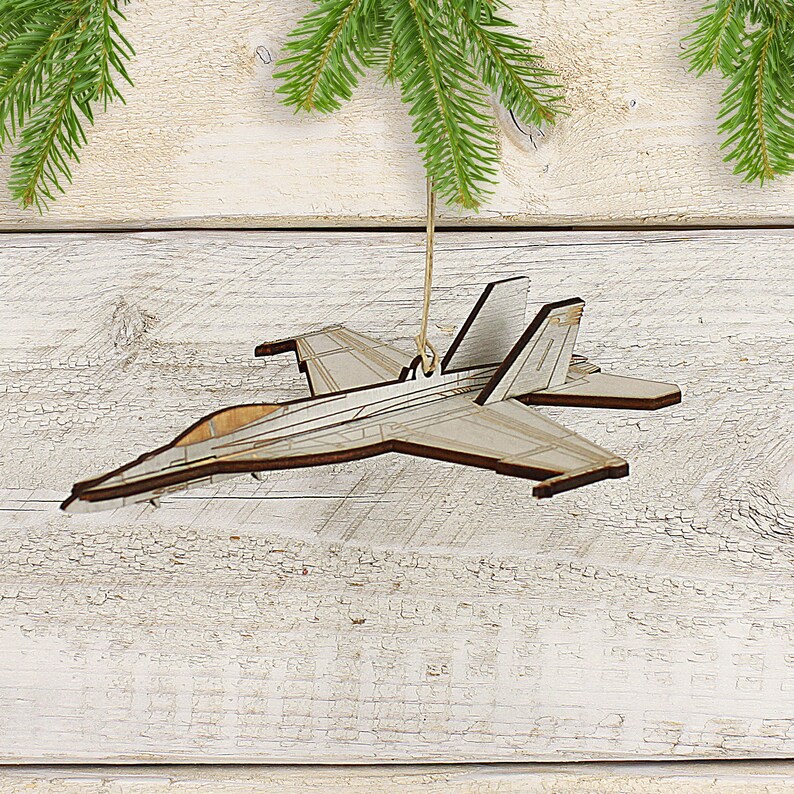 F/A-18 E/F Super Hornet Fighter Jet Airplane Christmas Ornament - Etsy