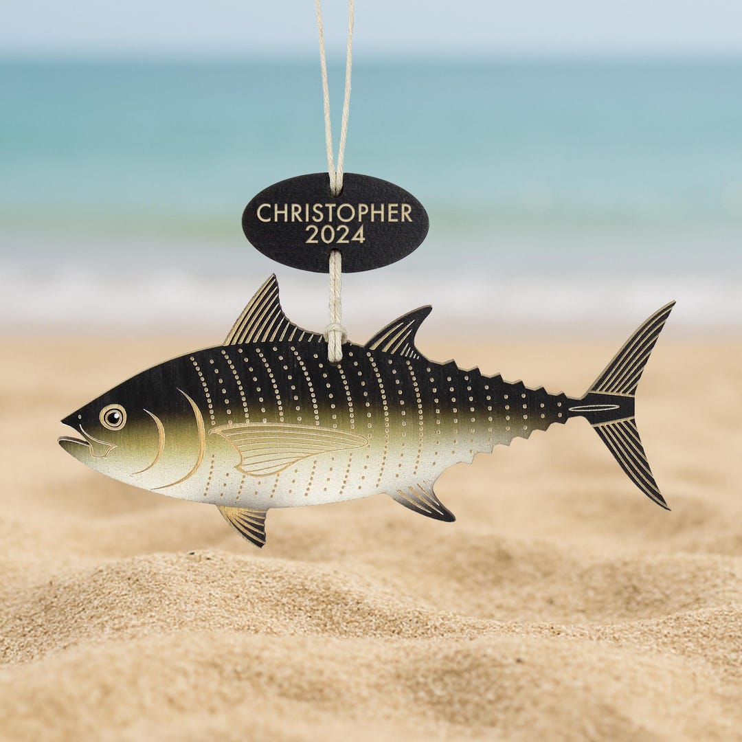 Personalized Blackfin Tuna Christmas Ornament - Etsy
