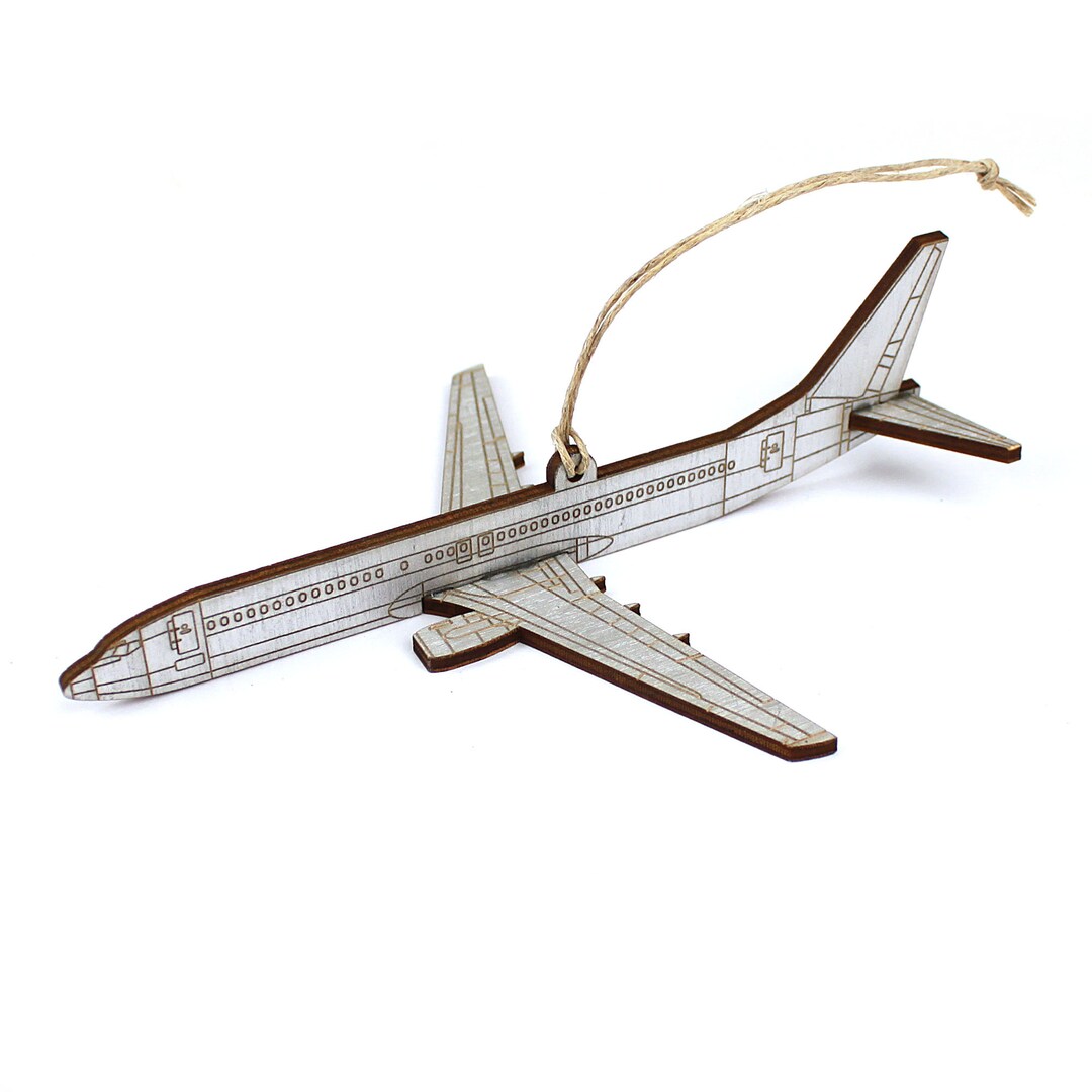 737 Airliner Jet Airplane Christmas Ornament - Etsy