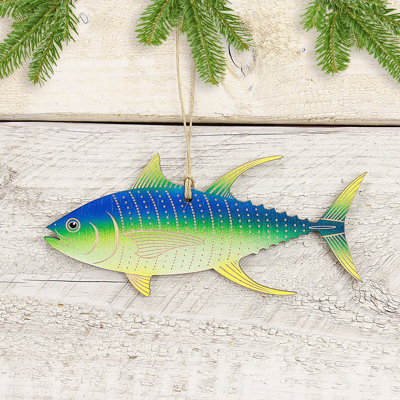 Yellowfin Tuna Christmas Ornament | Etsy
