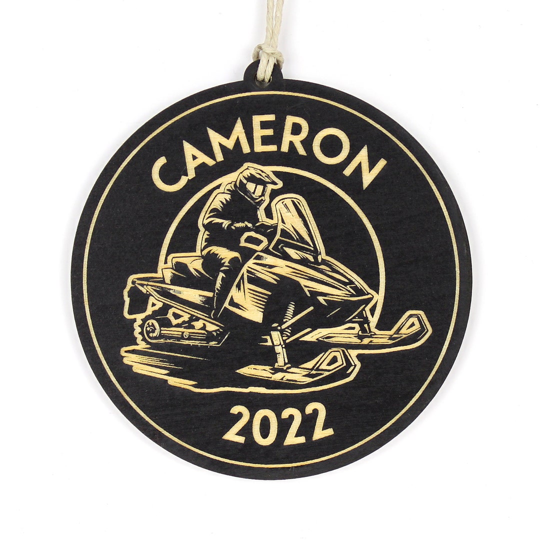 Personalized Snowmobile Ornament Snowmobiler Gift - Etsy