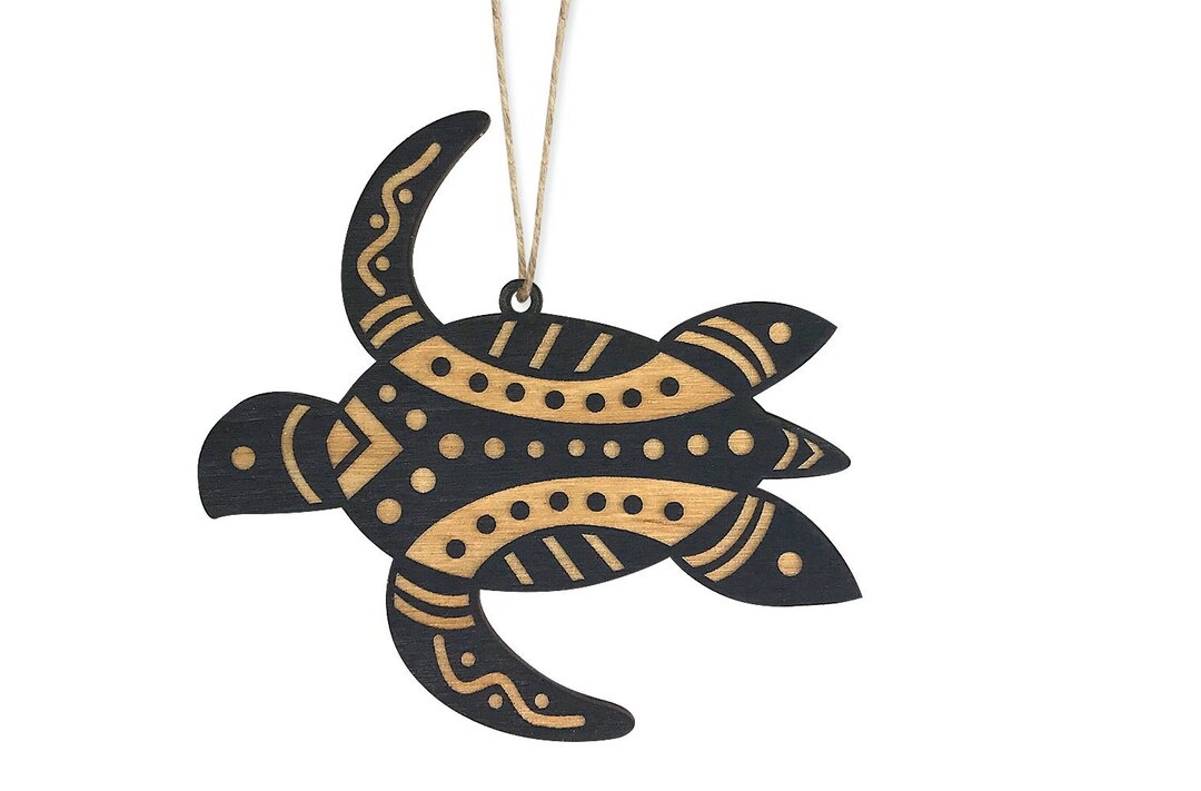 Sea Turtle Ornament (aboriginal Style) - Etsy