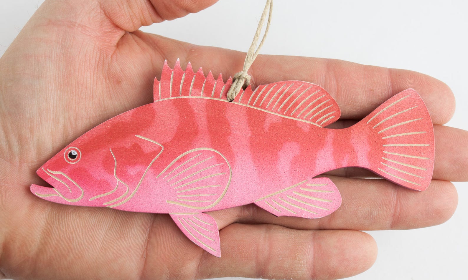 Red Grouper Fish Christmas Ornament | Etsy