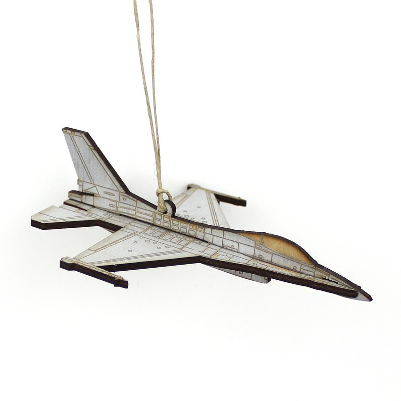 F-16 Falcon Fighter Jet Airplane Christmas Ornament - Etsy