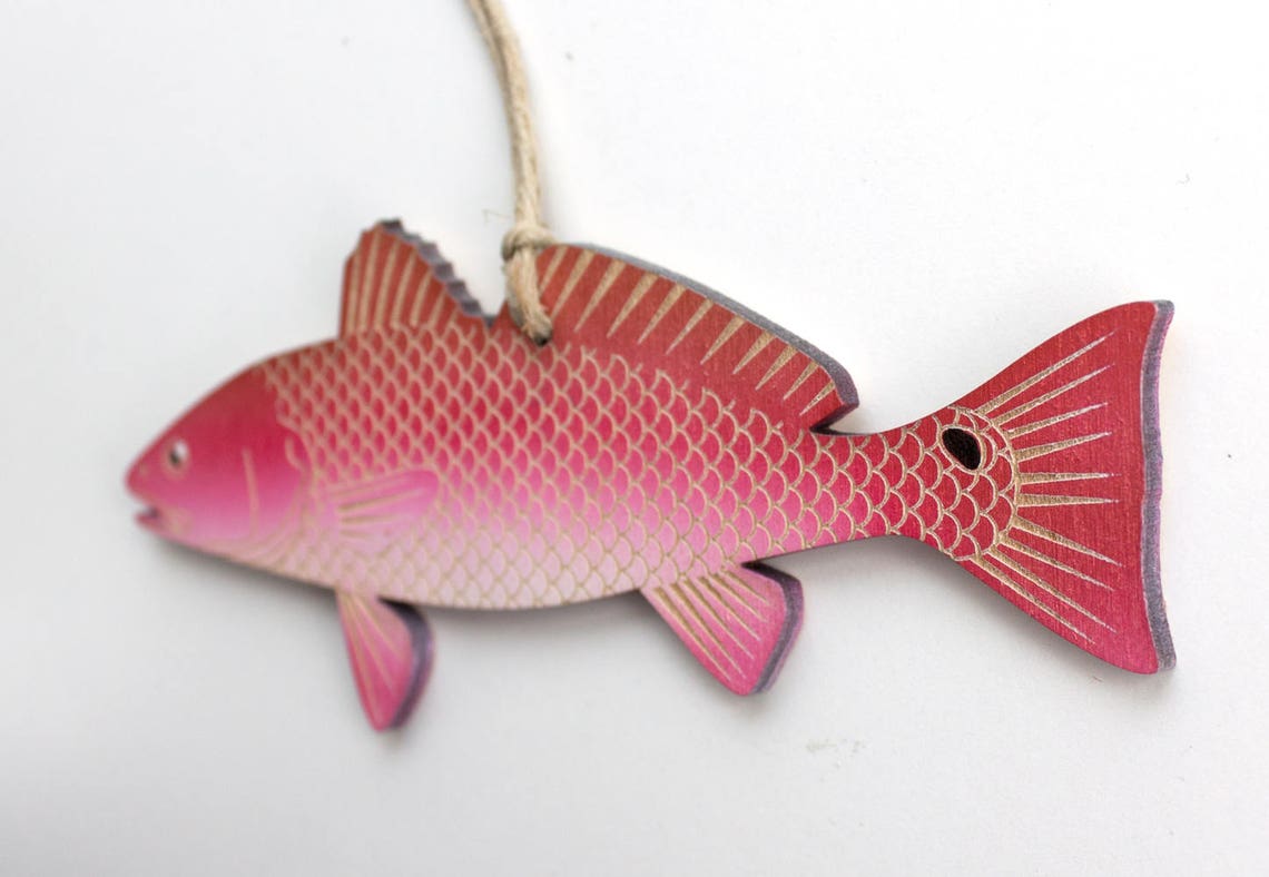 Redfish Christmas Ornament | Etsy