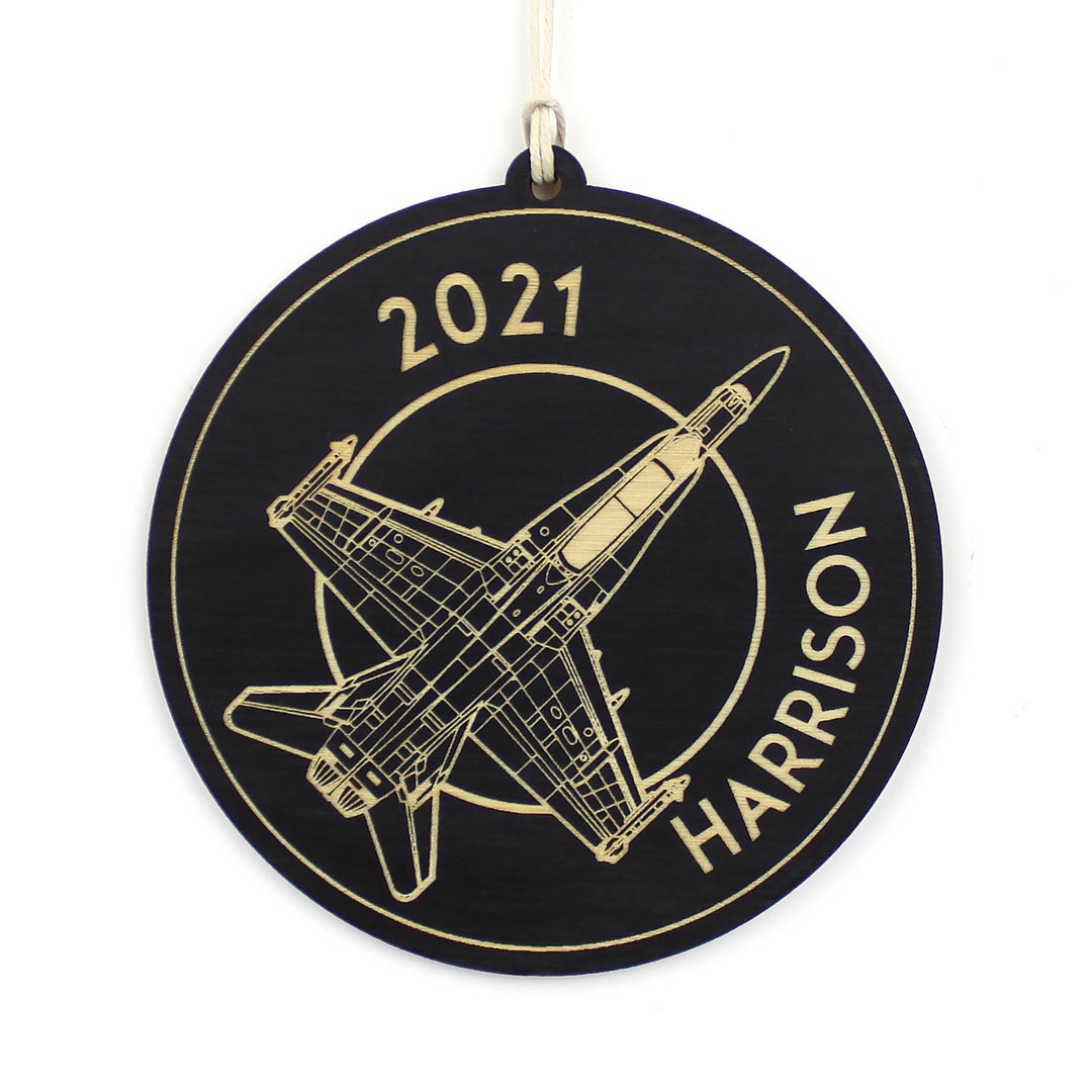 Personalized F-18 Hornet #2 Fighter Jet Airplane Christmas Ornament - Etsy