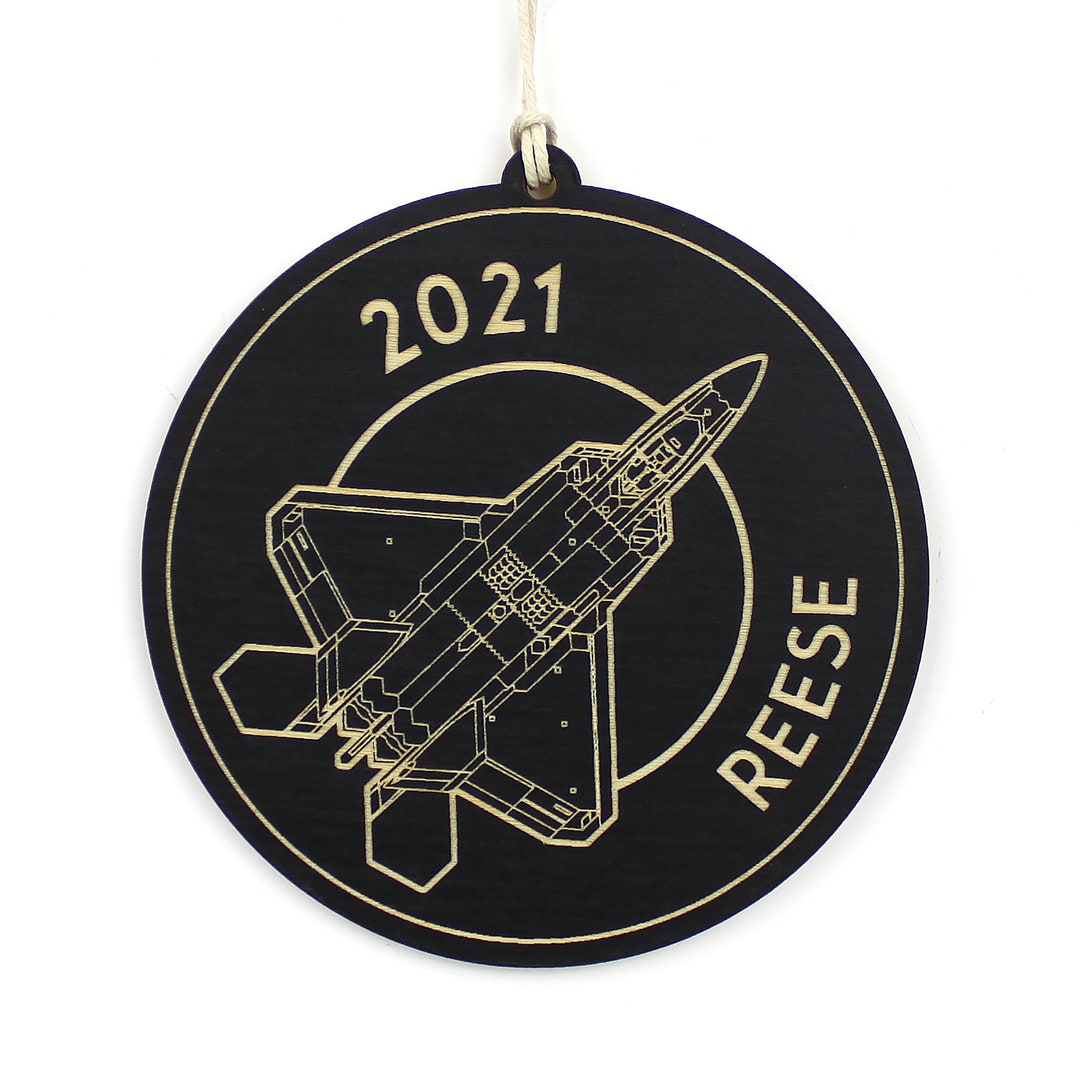 Personalized F-22 Raptor #2 Fighter Jet Airplane Christmas Ornament - Etsy