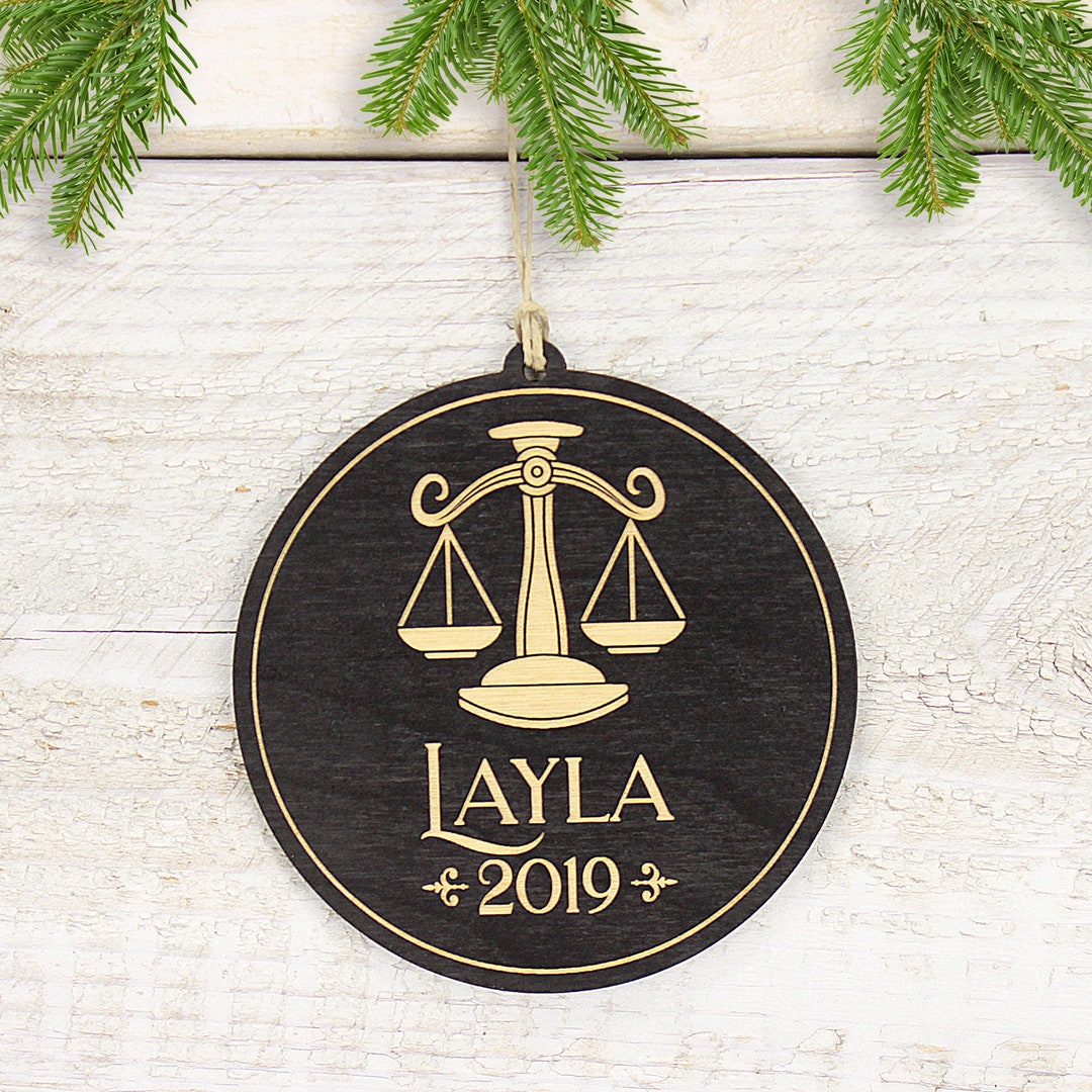 Personalized Libra Ornament, Zodiac Horoscope Astrology Star Sign - Etsy