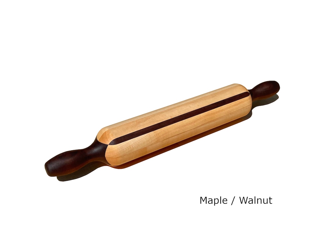 Solid Wood Rolling Pin - 18" Long 2.5" Thick - Hand Crafted Rolling Pin ...