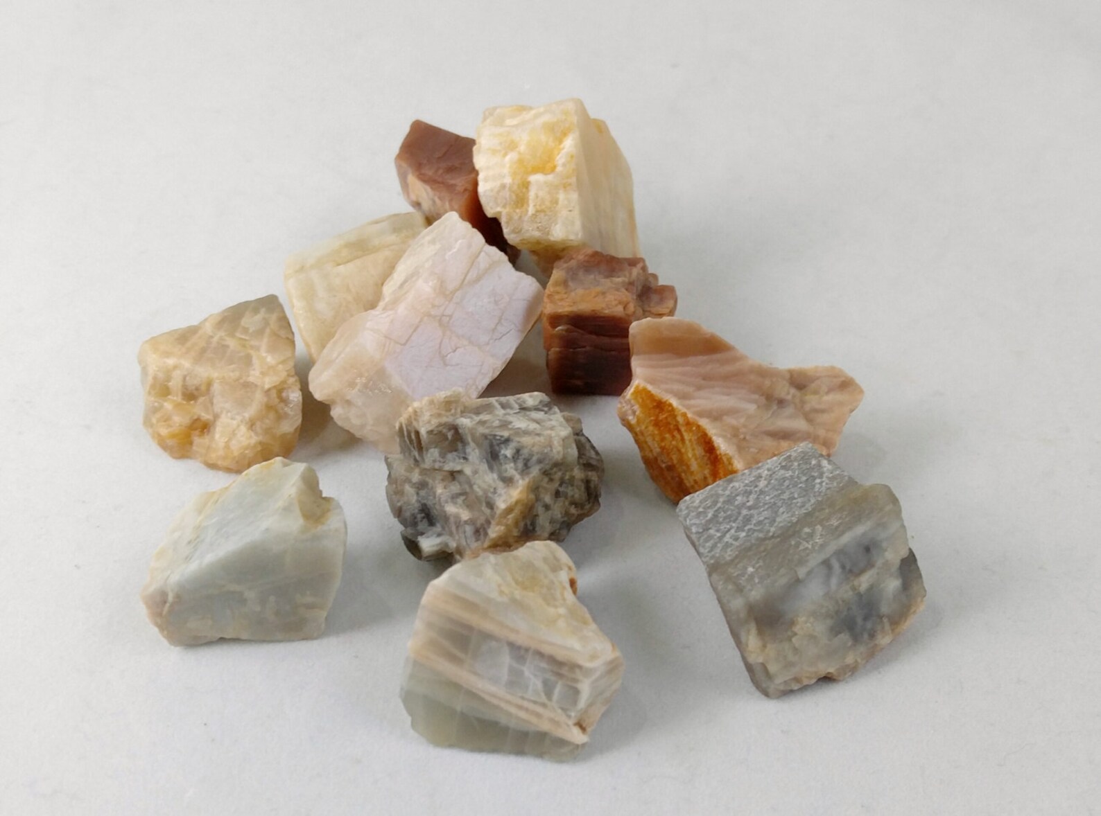 Moonstone Transparent One Inch Stones From Indiaraw Natural - Etsy