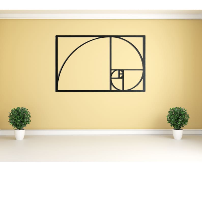 GOLDEN RATIO Metal Golden Ratio Wall Art Impressing | Etsy