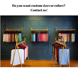 Wall Mounted Black Clothing Rack, Metal Two Tier Clothes Rack ...