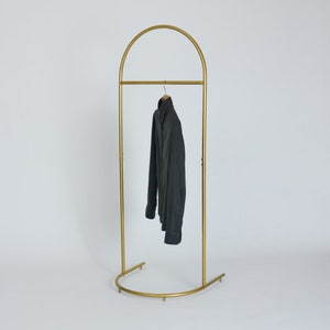 Gold Custom Clothing Rack, Brass Free Standing Coat Rack, Metal ...