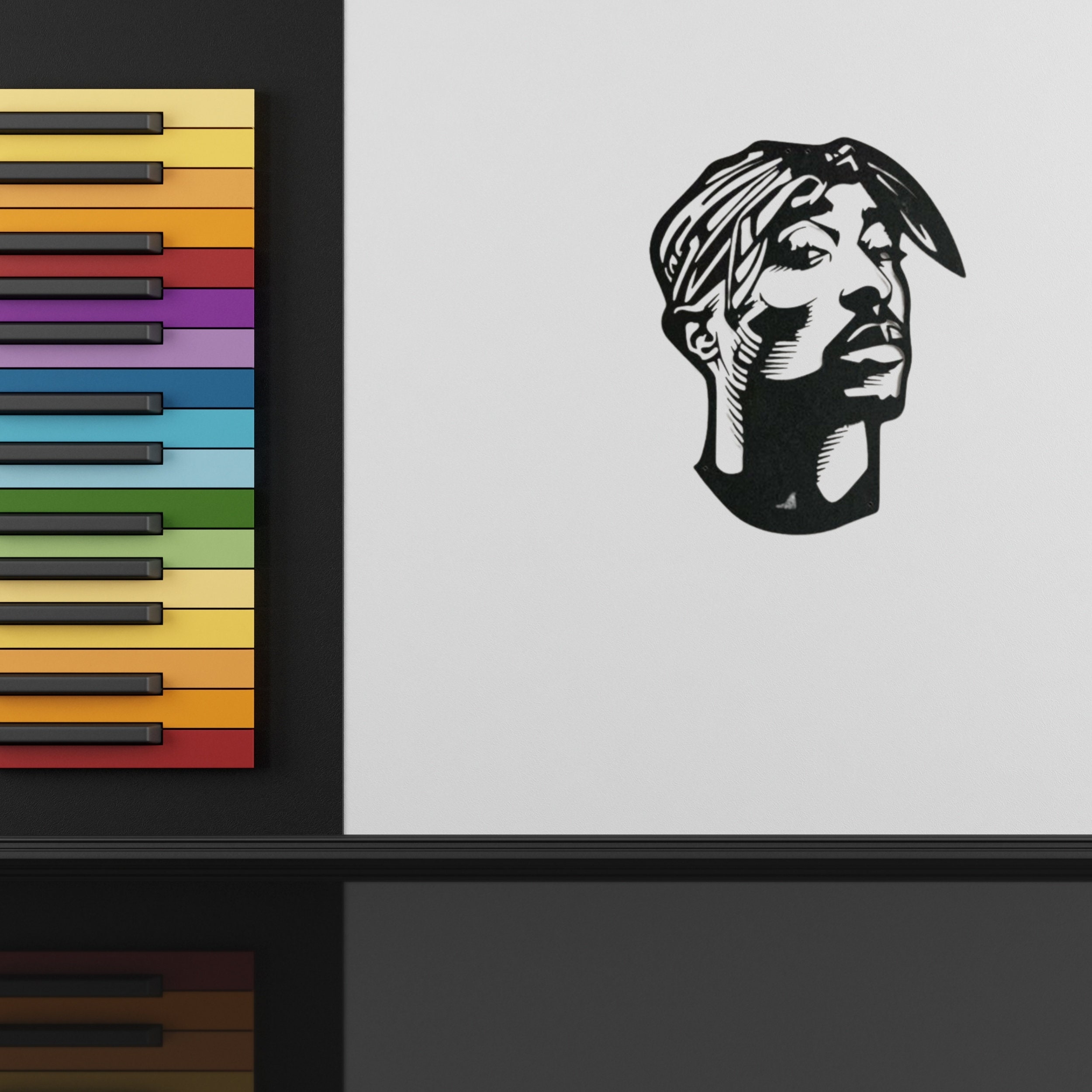 Tupac Metal Wall Art 2Pac Wall Sign Tupac Wall Decor for | Etsy