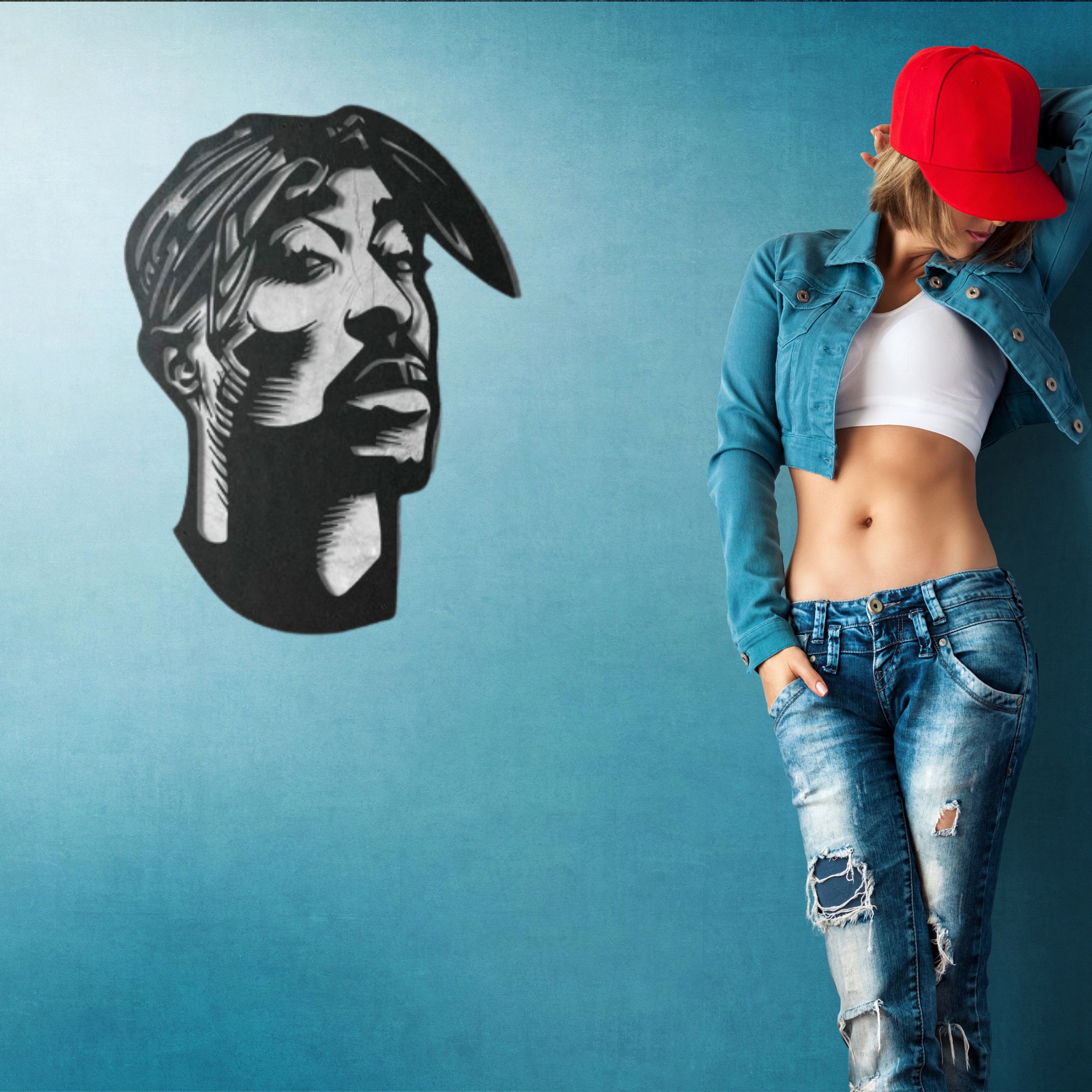 Tupac Metal Wall Art 2Pac Wall Sign Tupac Wall Decor for | Etsy