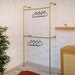 Custom Wall Mounted Clothing Rack Two Tier Clothes Rack Gold - Etsy