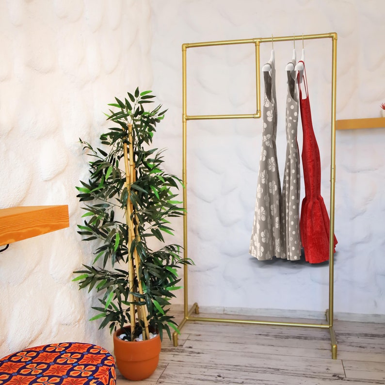 Free Standing Clothing Rack Modern Boutique Display Clothes - Etsy