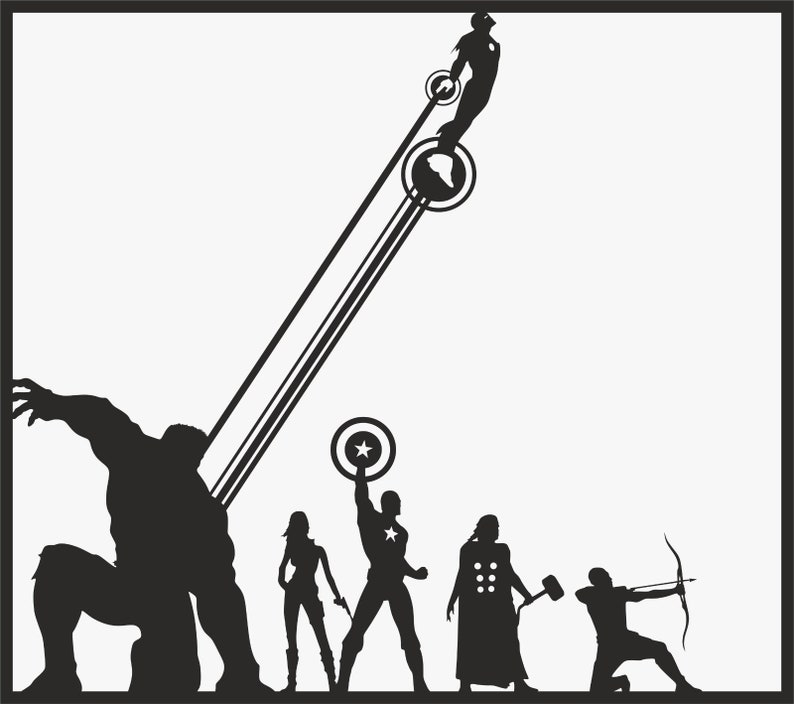 Metal Wall Art Decor Avengers Sign Endgame Signature | Etsy