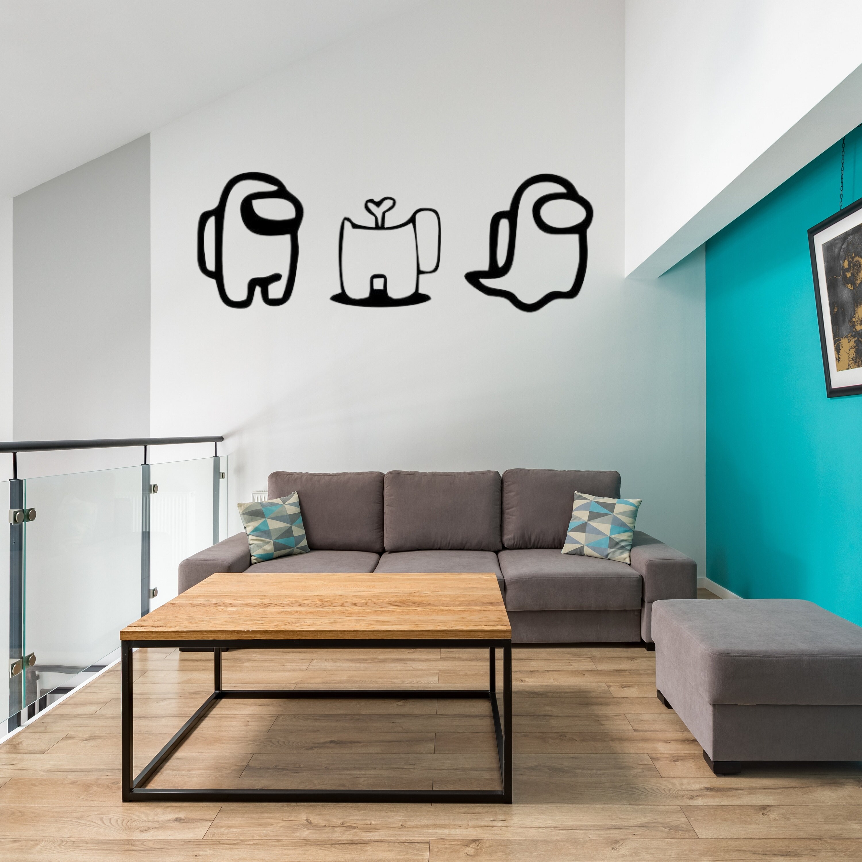 Among Us Metal Wall Decor Set Gamer Metal Wall Art Metal - Etsy