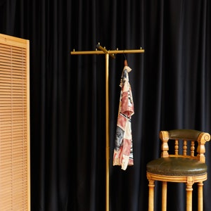Gold Custom Clothing Rack, Modern Standing Coat Rack, Metal Industrial ...