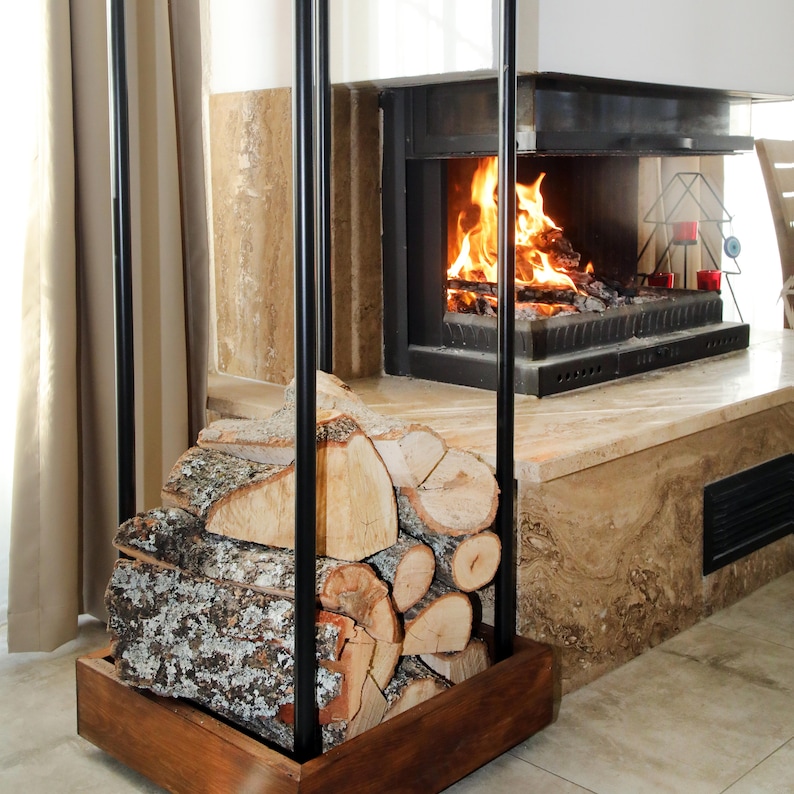 Custom Firewood Holder Metal Wood Firewood Rack Indoor - Etsy