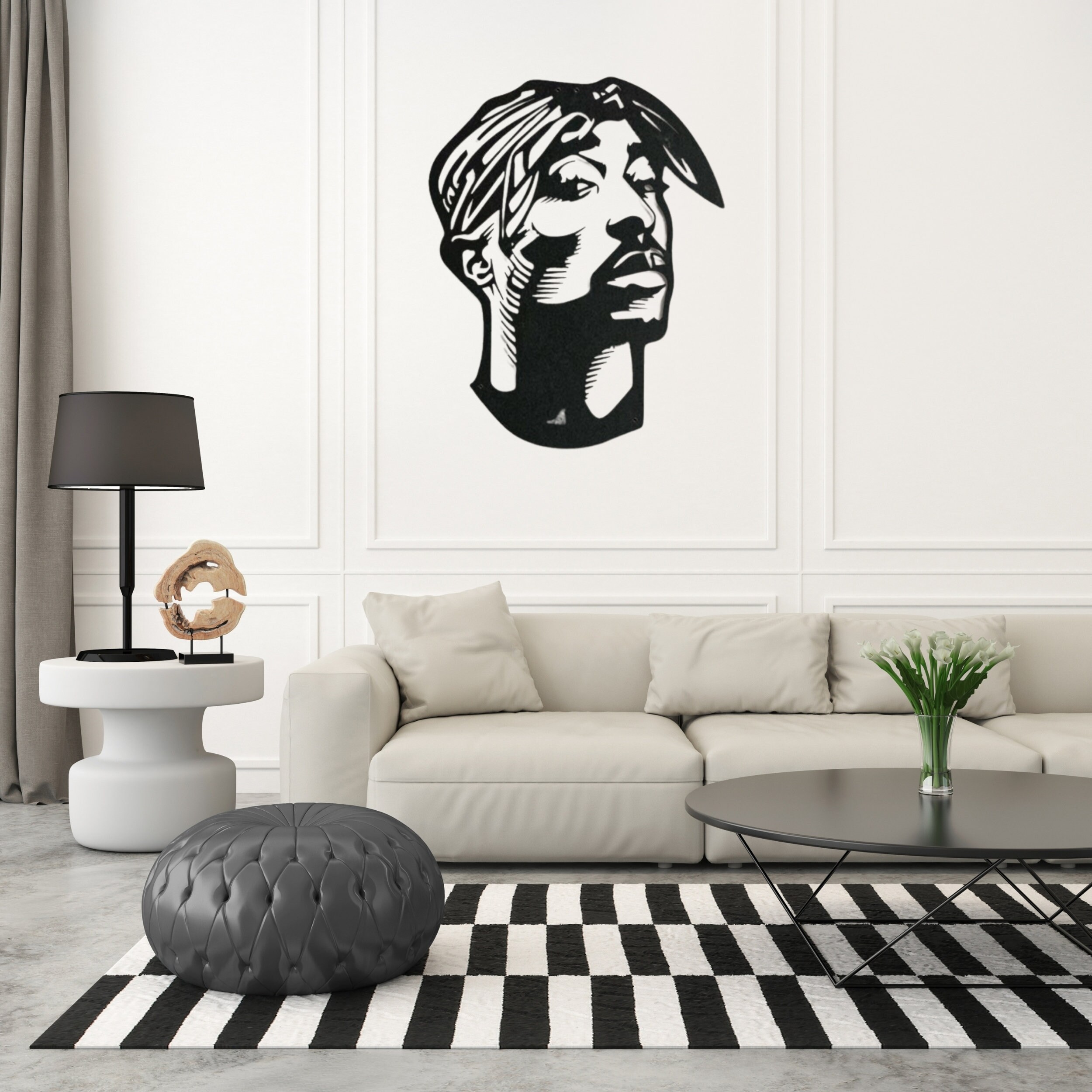 Tupac Metal Wall Art 2Pac Wall Sign Tupac Wall Decor for | Etsy