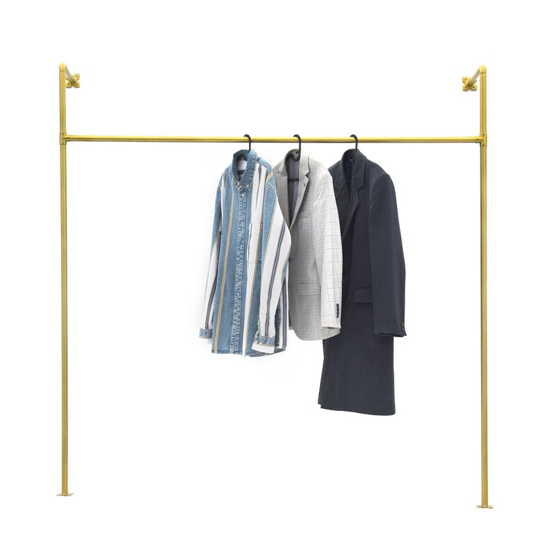 Wall Mounted Clothing Rack Industrial Metal Retail Display | Etsy