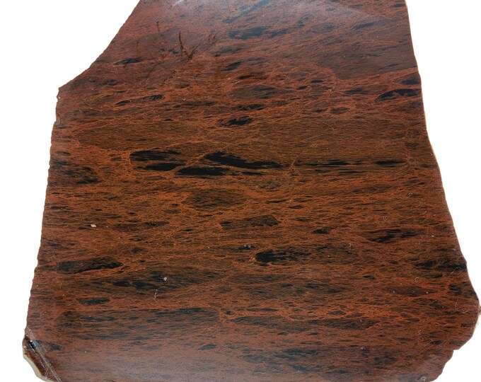 Triple Flow, Mahogany Obsidian, Slab, Cabbing Rough, Lapidary, Gemstone ...