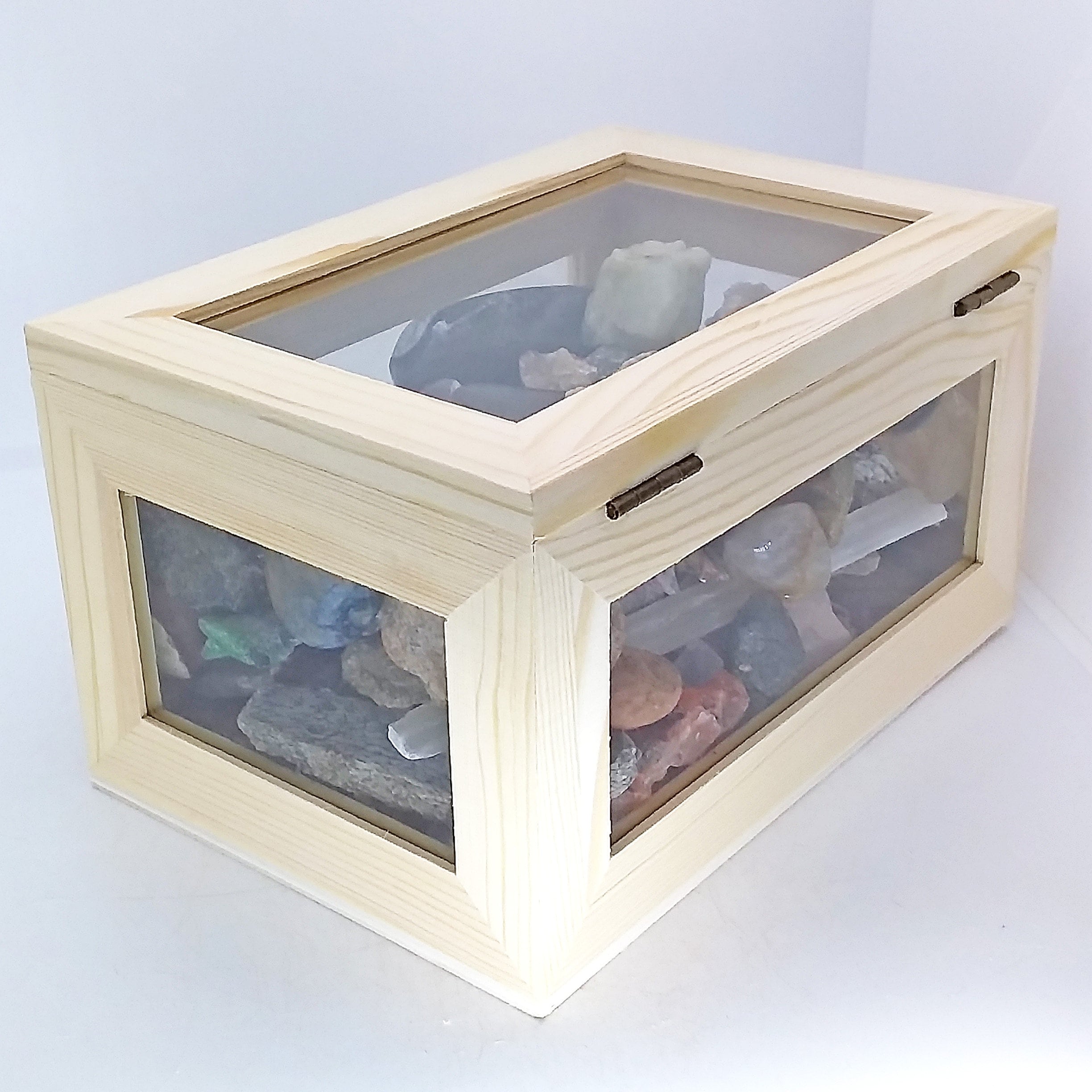 Gemstone Treasure Box Chest Collection Gemstones Crystals | Etsy