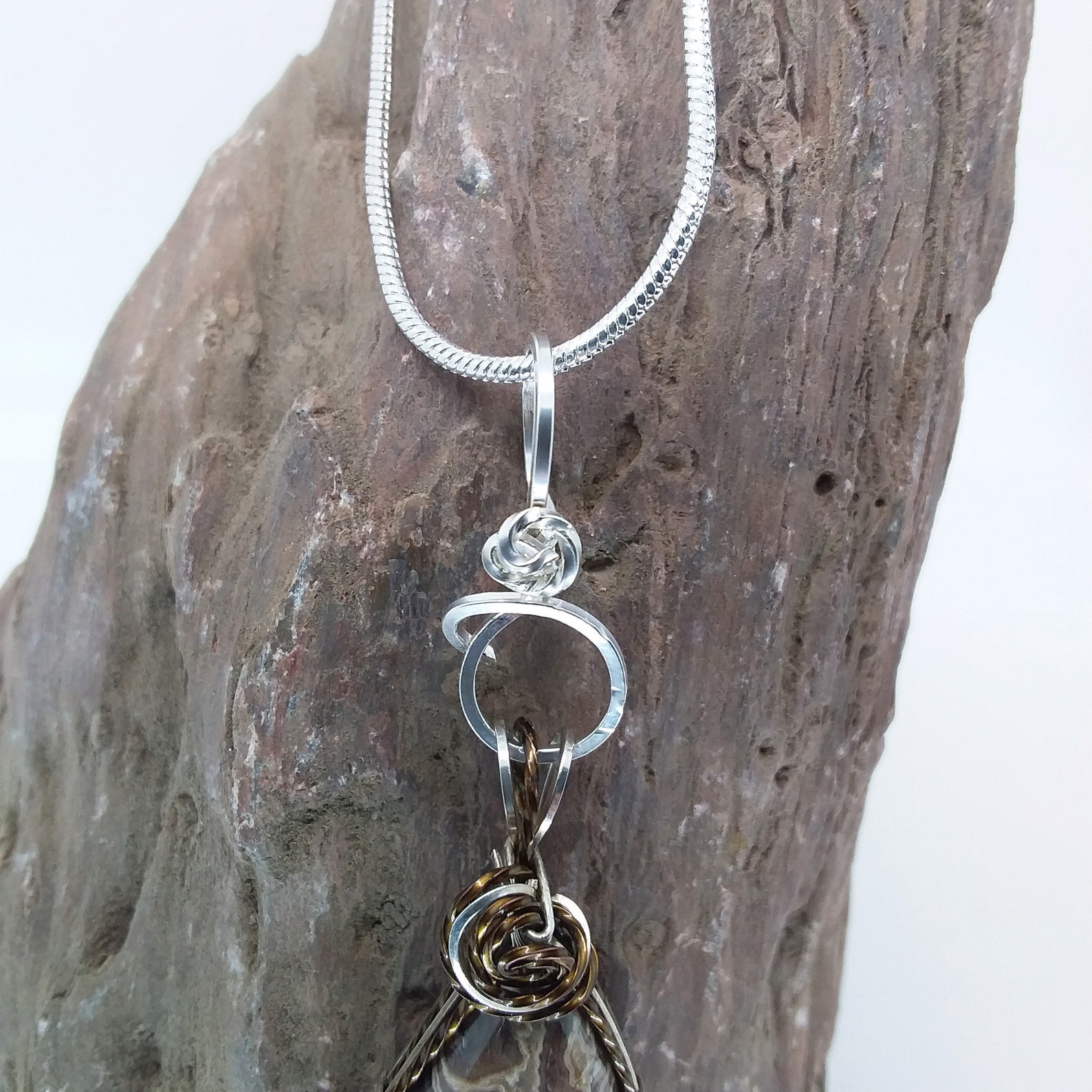 Bail Converter, Wire-wrapped, Larger Chains, Silver, Gold, Item #2015 ...