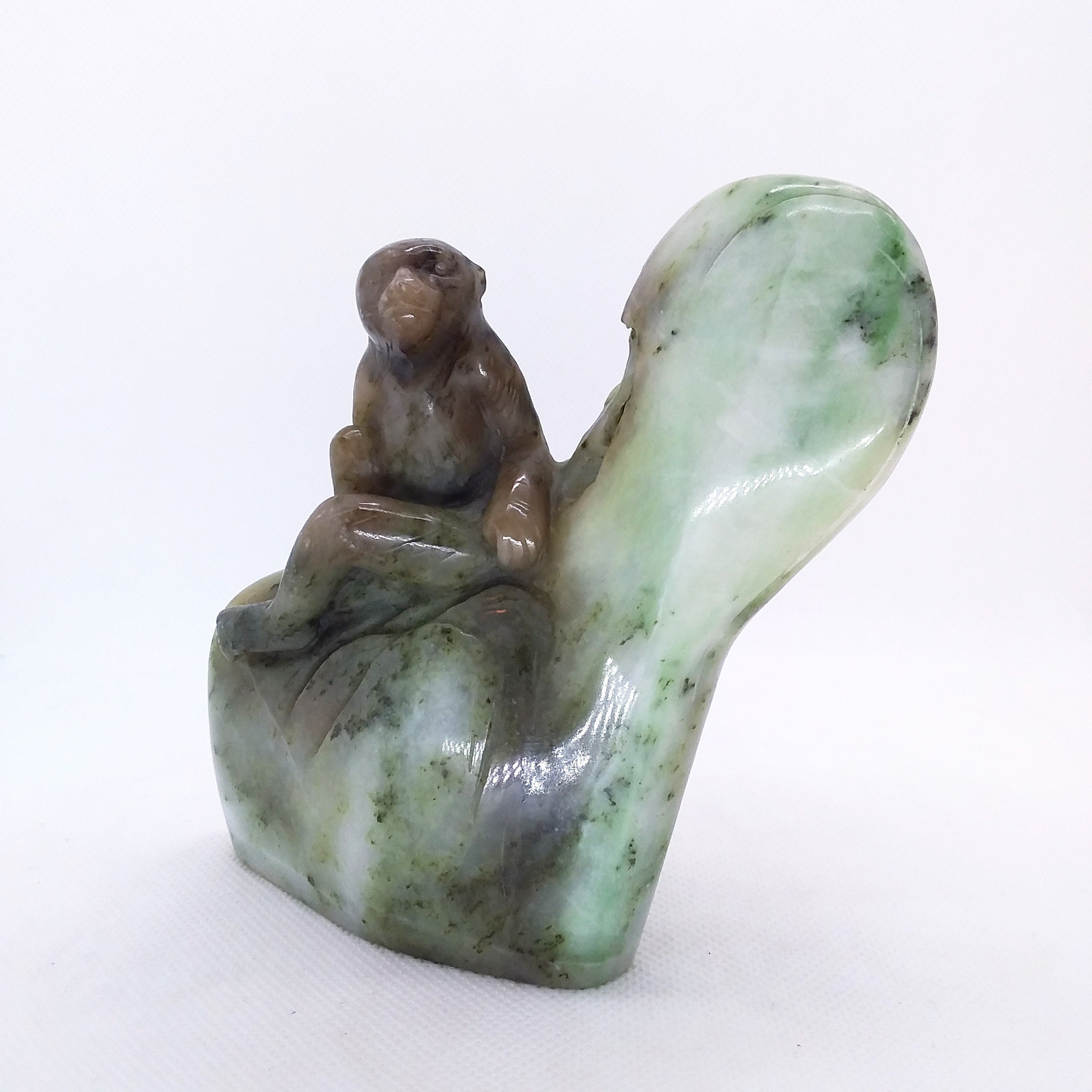 Dushan Jade Monkey 3 Rare Animal Carving Display - Etsy