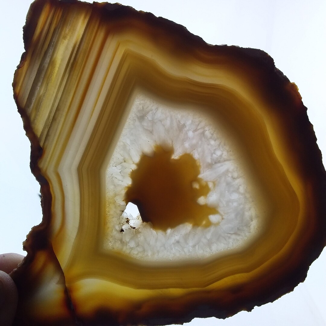 Banded Agate, Brazil, Slab, Cabbing Rough, Lapidary, Gemstone, Specimen ...