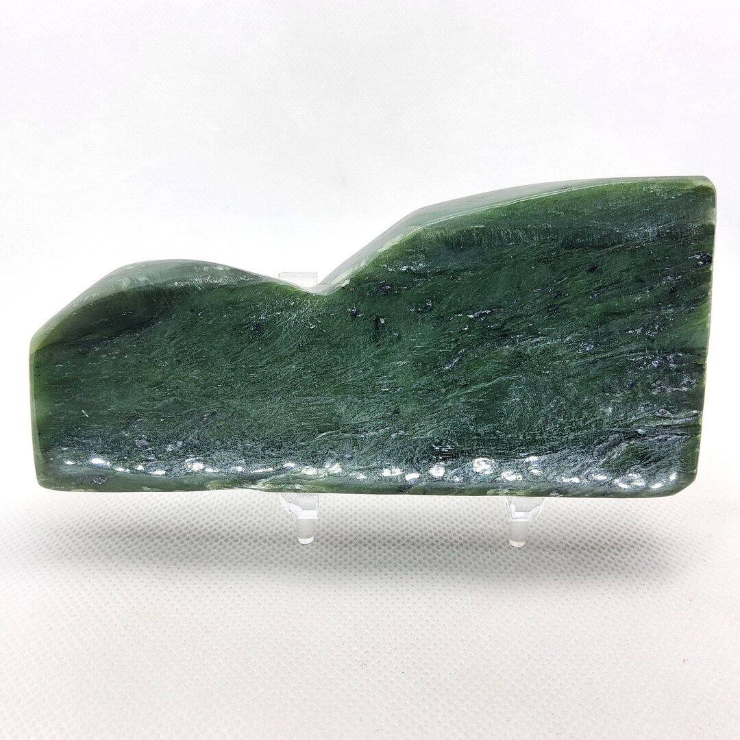 Nephrite Jade, Polished, Freeform, Gemstone, Display, Specimen, Mineral ...