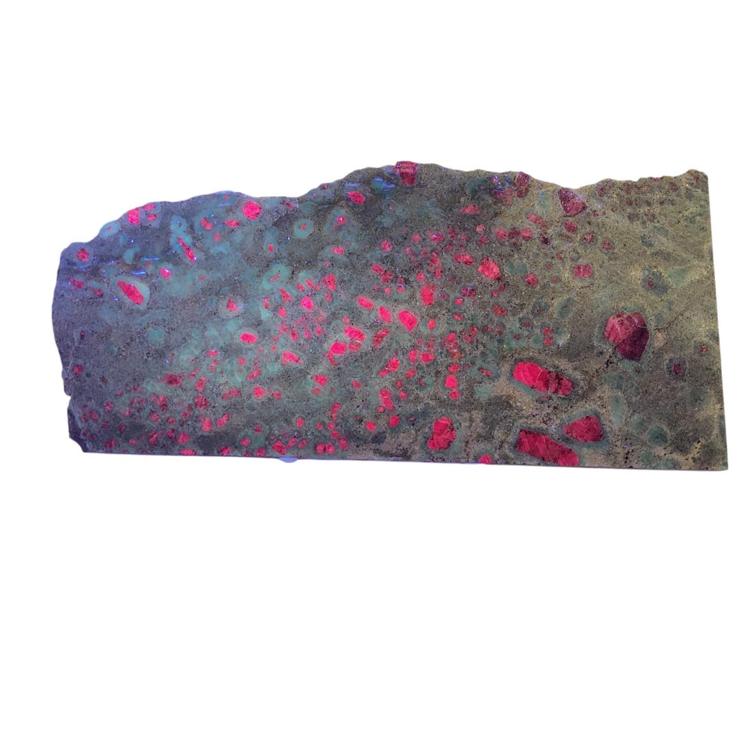 Ruby in Fuchsite, India, Kyanite, Slab, Cabbing Rough, #R-6452 - Etsy