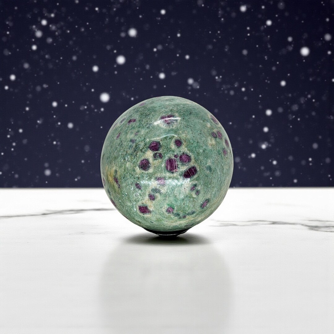 Ruby in Fuchsite, 2 3/8", India, Sphere, Display Specimen, #R-6752 - Etsy