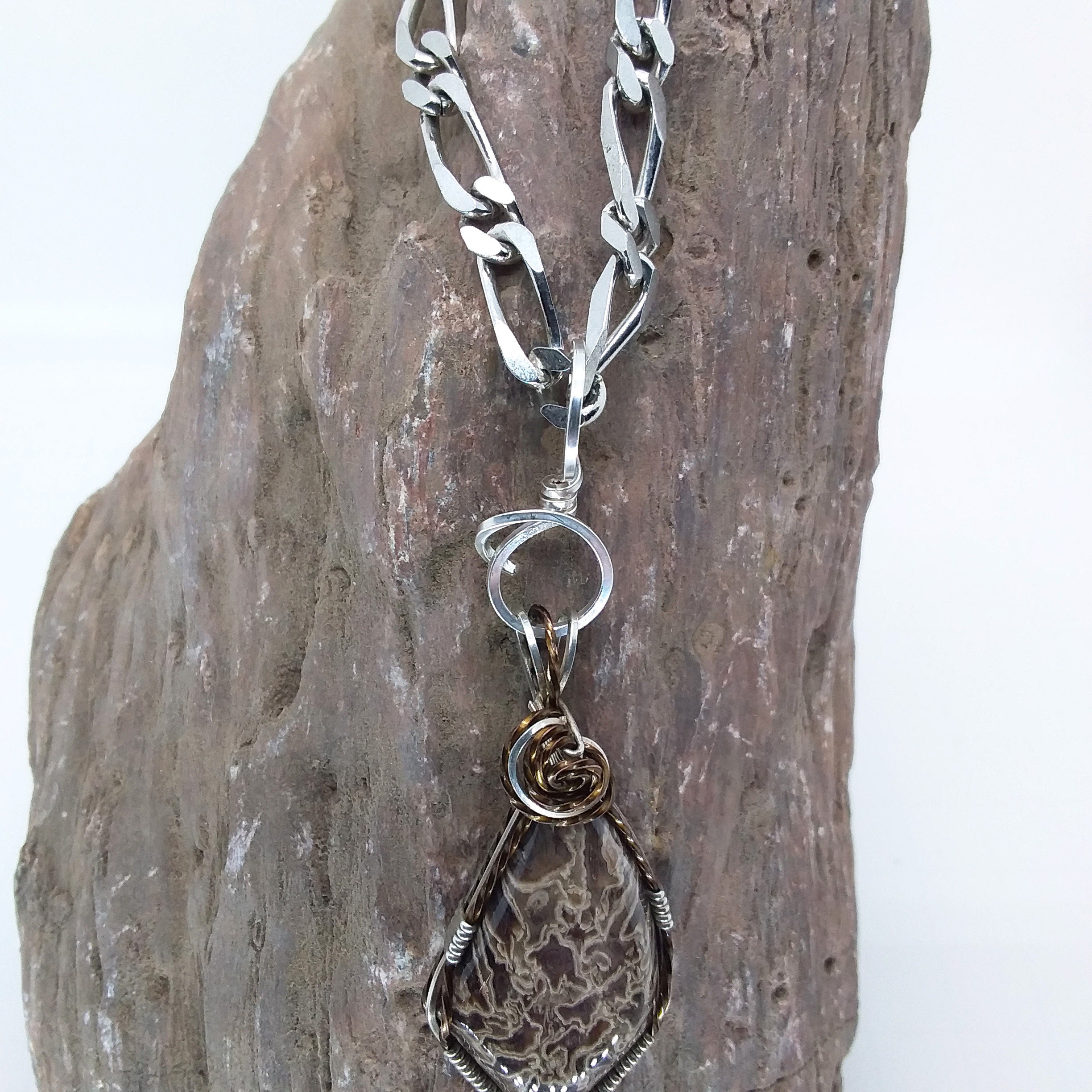 Bail Converter, Wire-wrapped, Larger Chains, Silver, Gold, Item #2015 ...