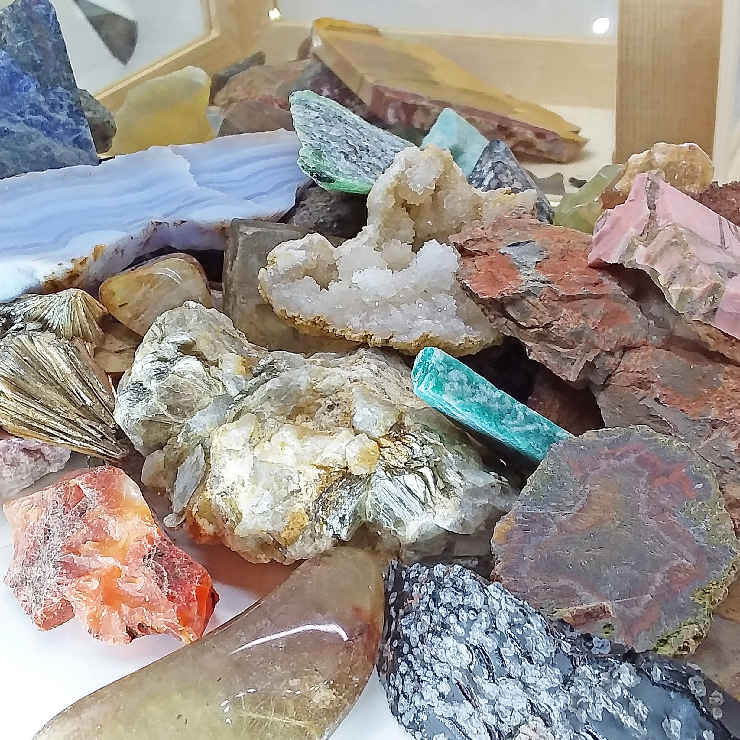 Gemstone Treasure Box Chest Collection Gemstones Crystals | Etsy