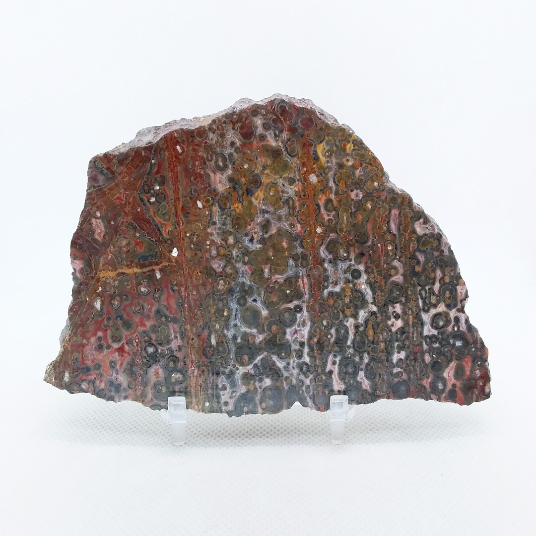 Leopard Jasper, Slab, Cabbing Rough, Lapidary, Gemstone, Specimen ...