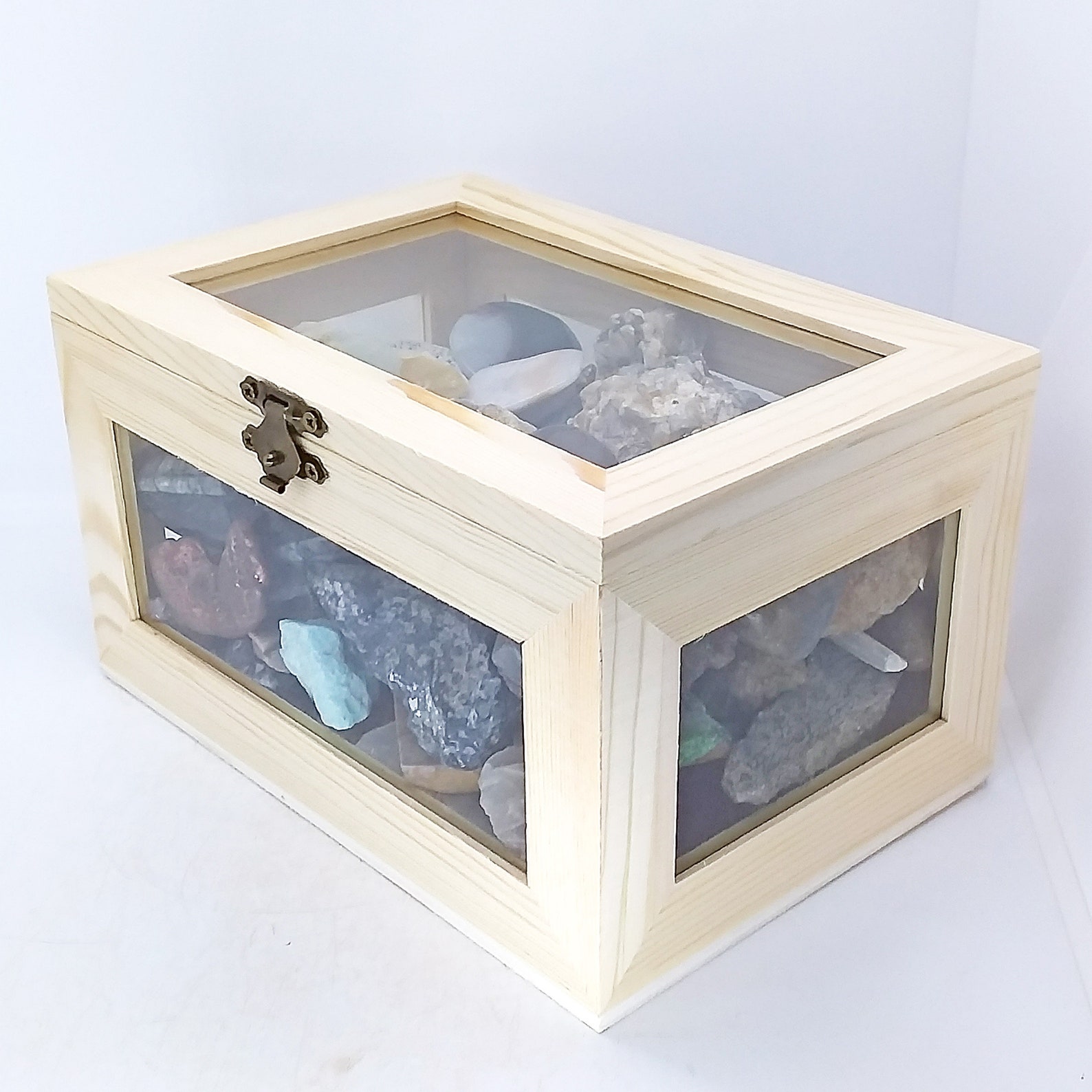 Gemstone Treasure Box Chest Collection Gemstones Crystals | Etsy