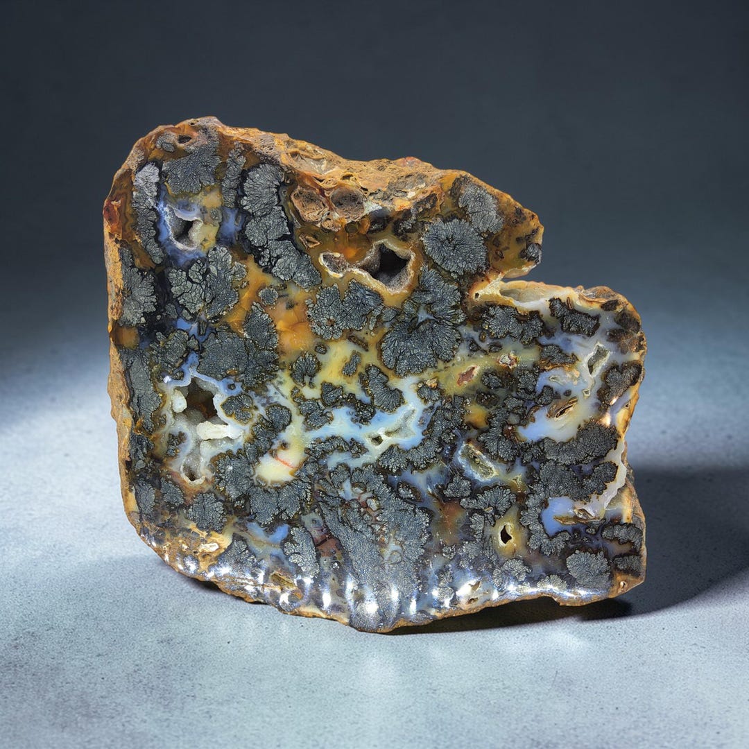 Marcasite, Slab, Polished, Natural Edge, High Grade, Display, #R-6988 ...