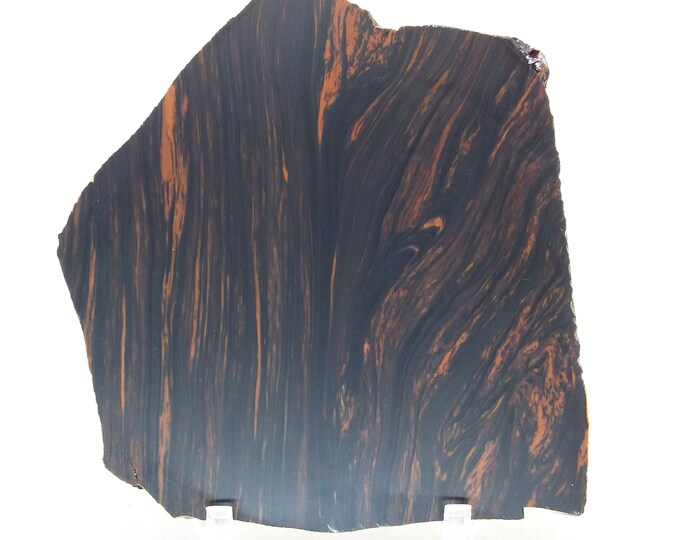 Triple Flow, Mahogany Obsidian, Slab, Cabbing Rough, Lapidary, Gemstone ...