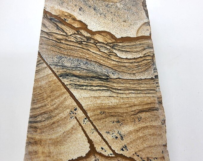 African Queen Picture Jasper, 1.75 Lbs, Namibia, Landscape, Cabbing ...