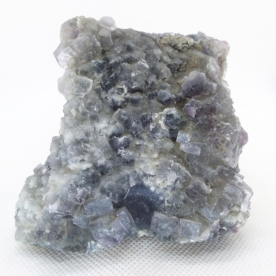 Cubic Fluorite on Sphalerite, 1 Lb, Fluorescent, Cluster, Display ...