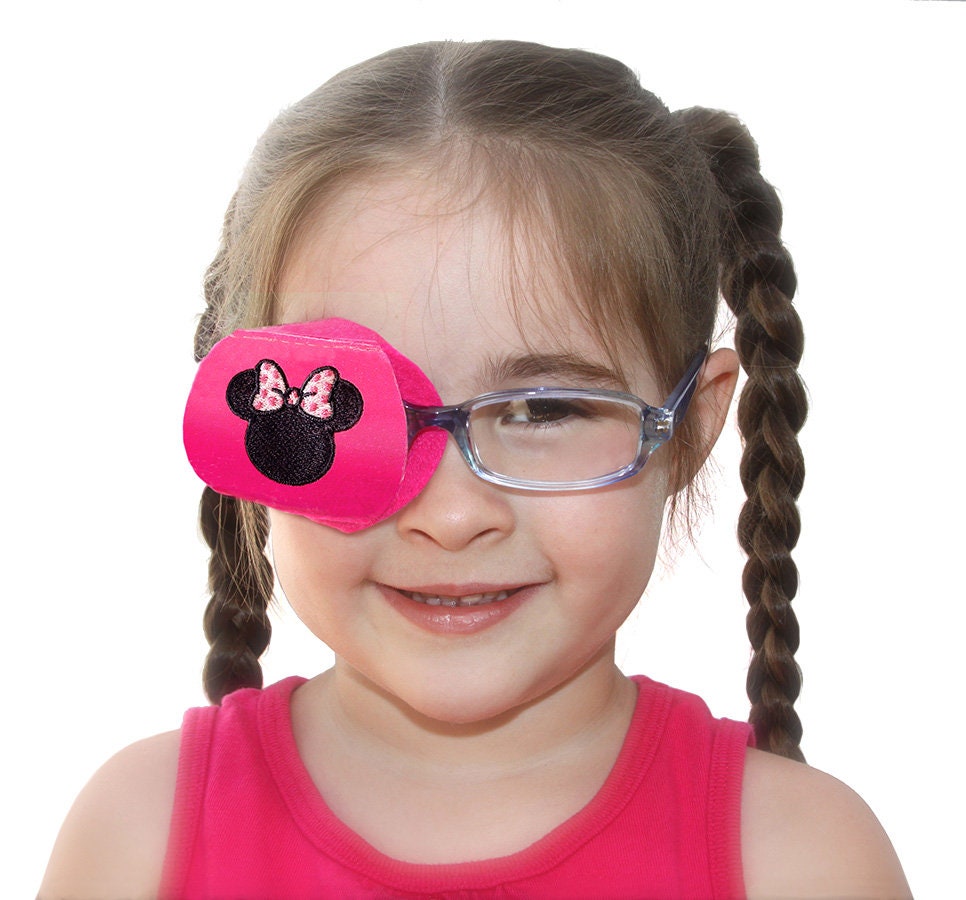 Eyeglass Eye Patch child Miss Mouse - Etsy