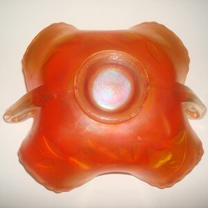 Fenton Strawberry Pattern Marigold Carnival Glass Dish | Etsy