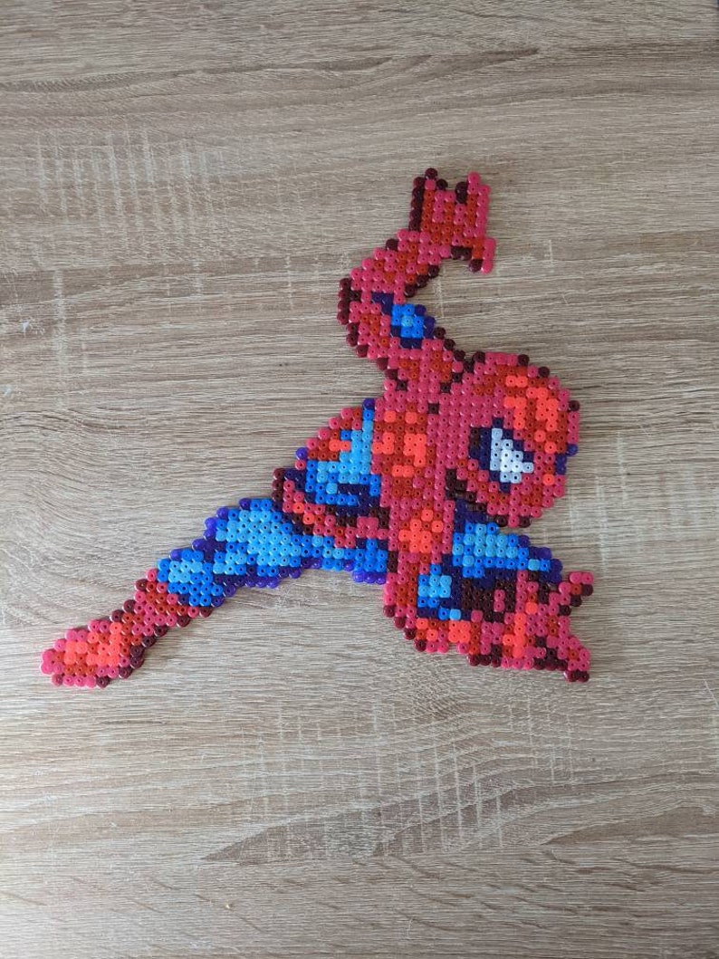 Spiderman et Venom PIxel Art Perles Hama - Etsy France